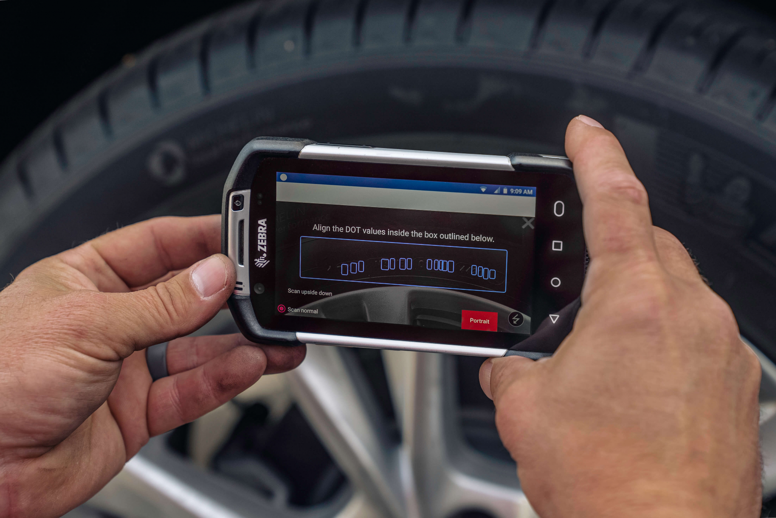 Discount Tire tire inspection computing solution with Anyline & Zebra
